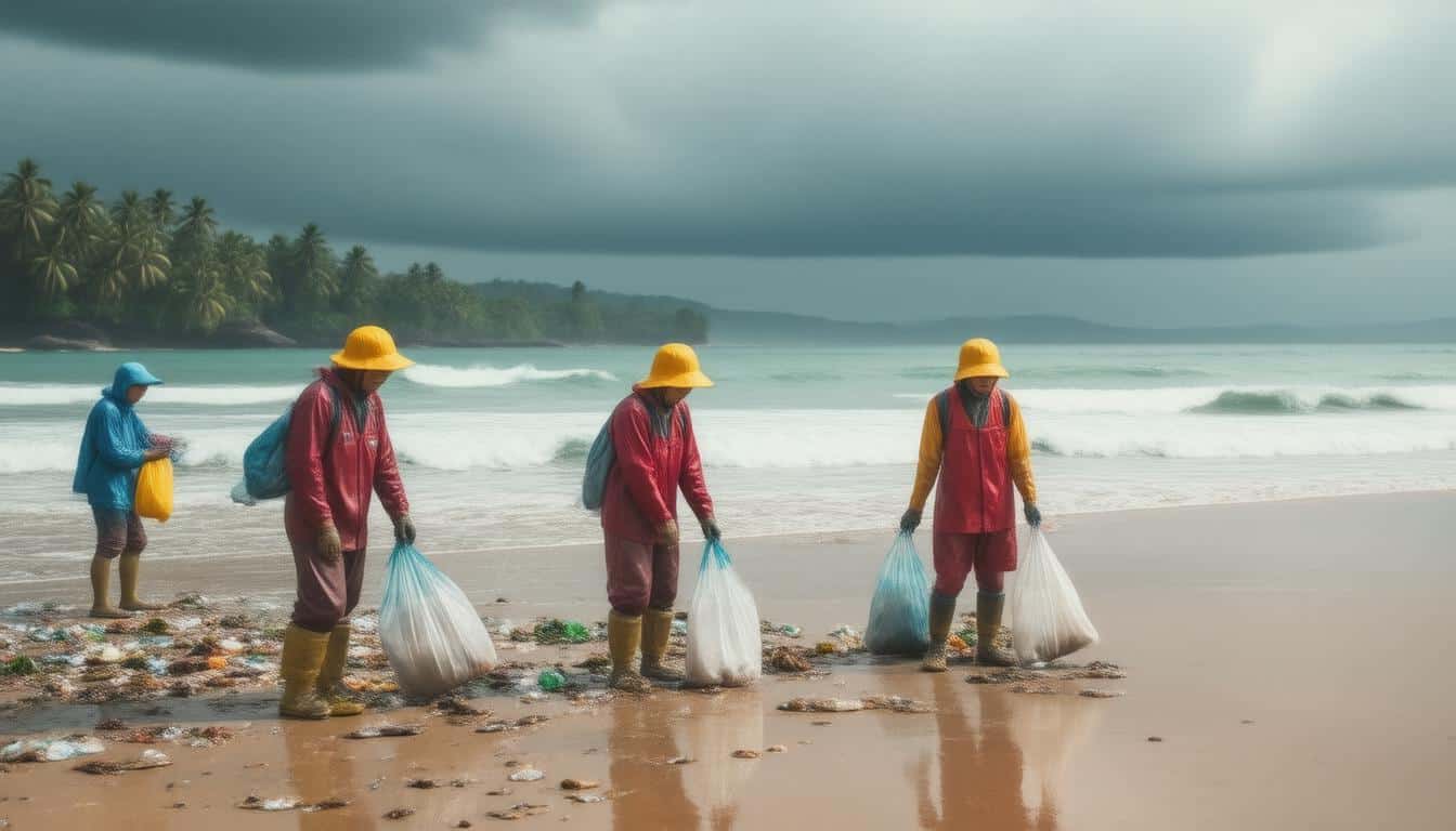 Bali's Beach Cleanup: Volunteers Battle Record Plastic Pollution Amidst ...